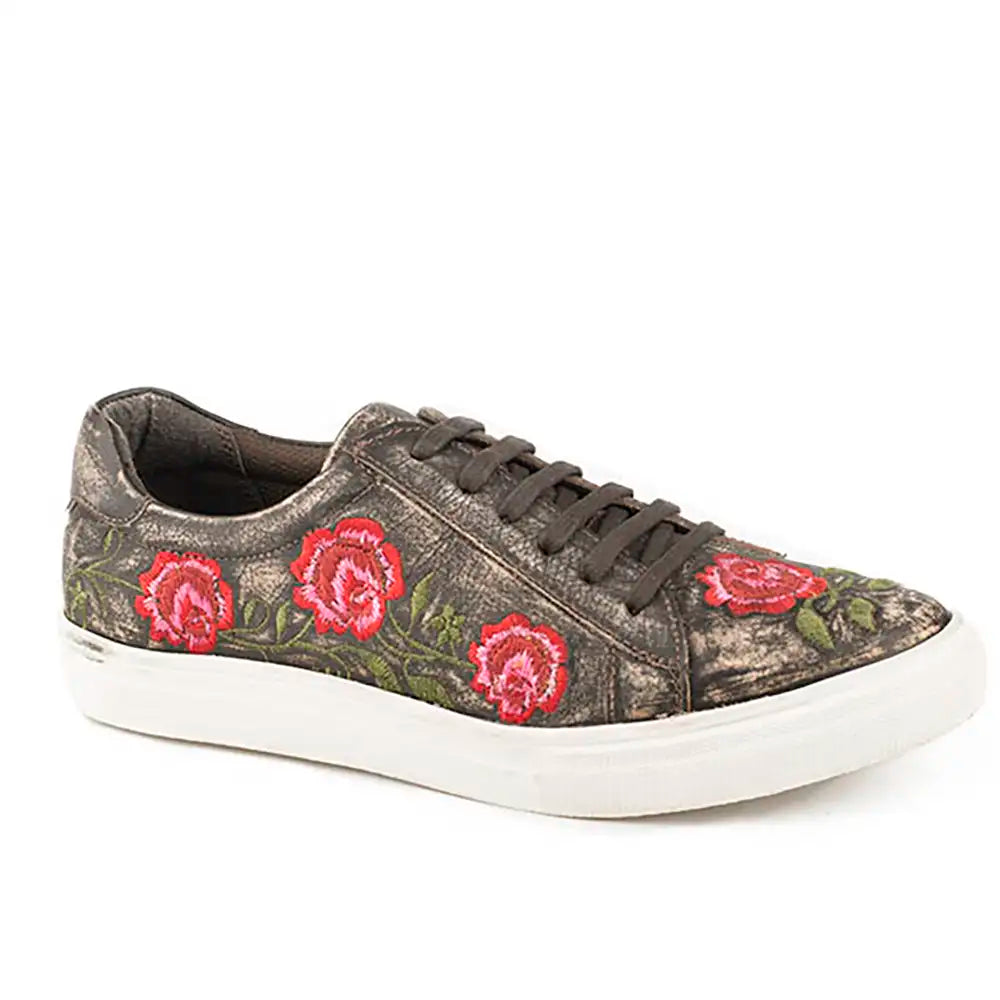 Roper Vintage Rose (Brown) - Women's Lace Up Leather Sneaker ...