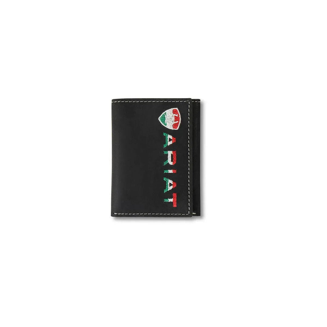 Ariat Mexican Flag Colored Letters - Mens Trifold Wallet | Hatcountry ...