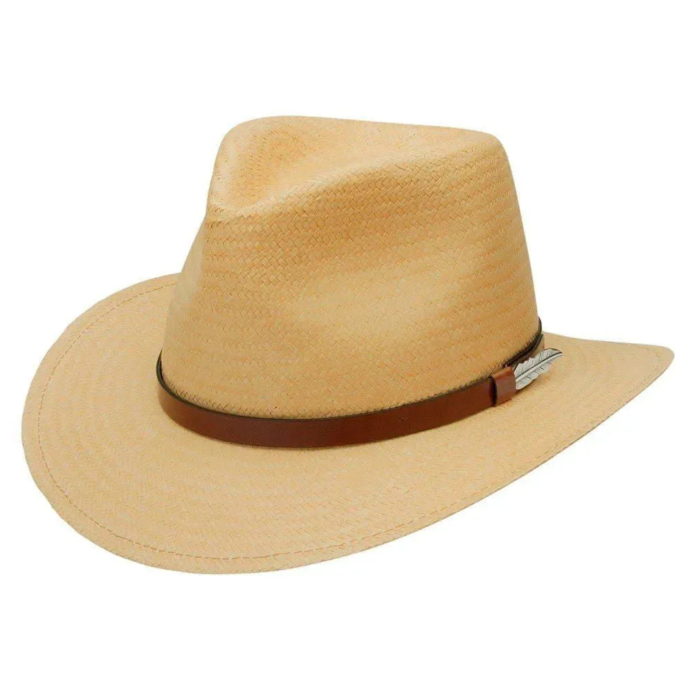 Black Creek (BC9019) - Straw Outback Fedora Hat (Closeout) | Hatcountry ...